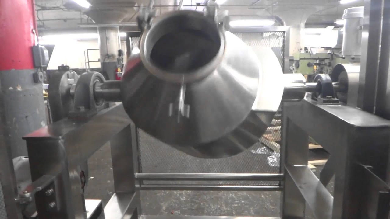 3 cu. ft. Gemco Slant Cone Blender (Arnold Equipment #8411) - YouTube