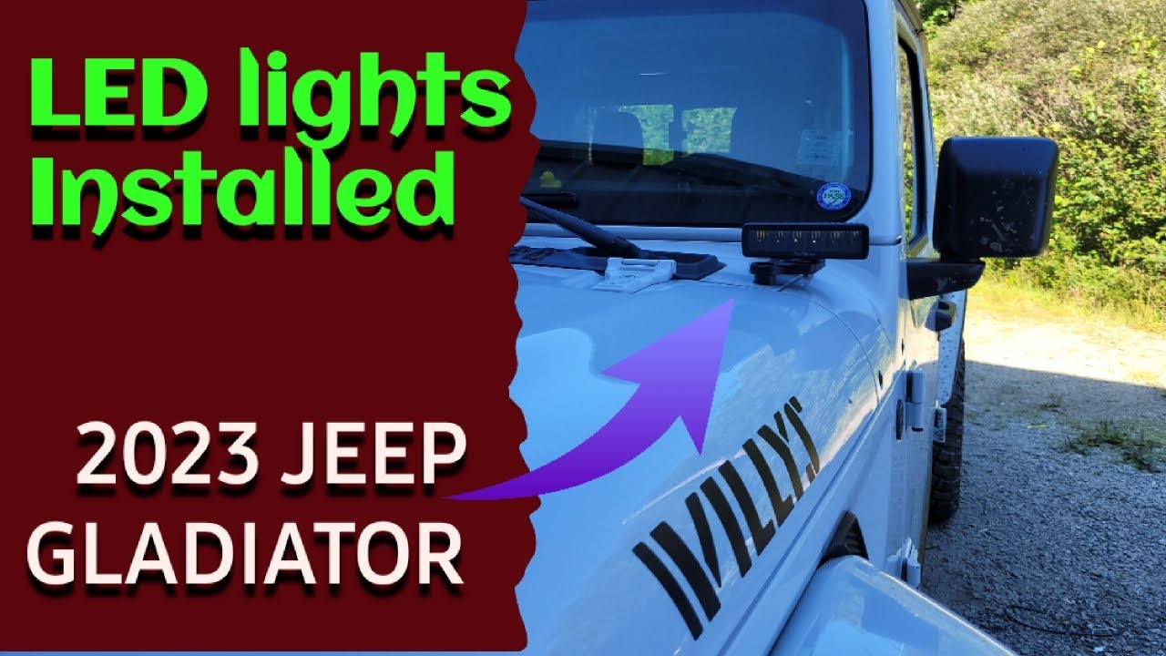 Jeep Gladiator LED Light Installation - Super Easy DIY! - YouTube