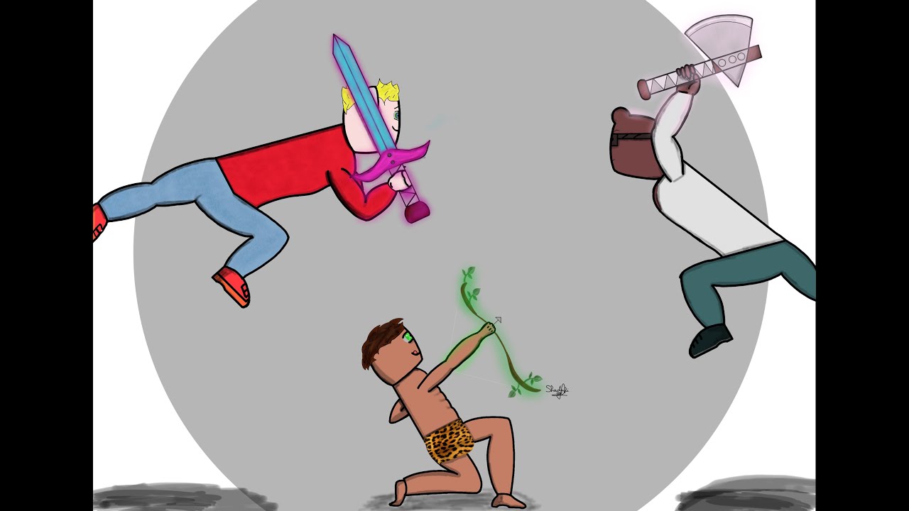 Speed painting #2- miniature Mode FIGHT !!!- [Gimp] - YouTube