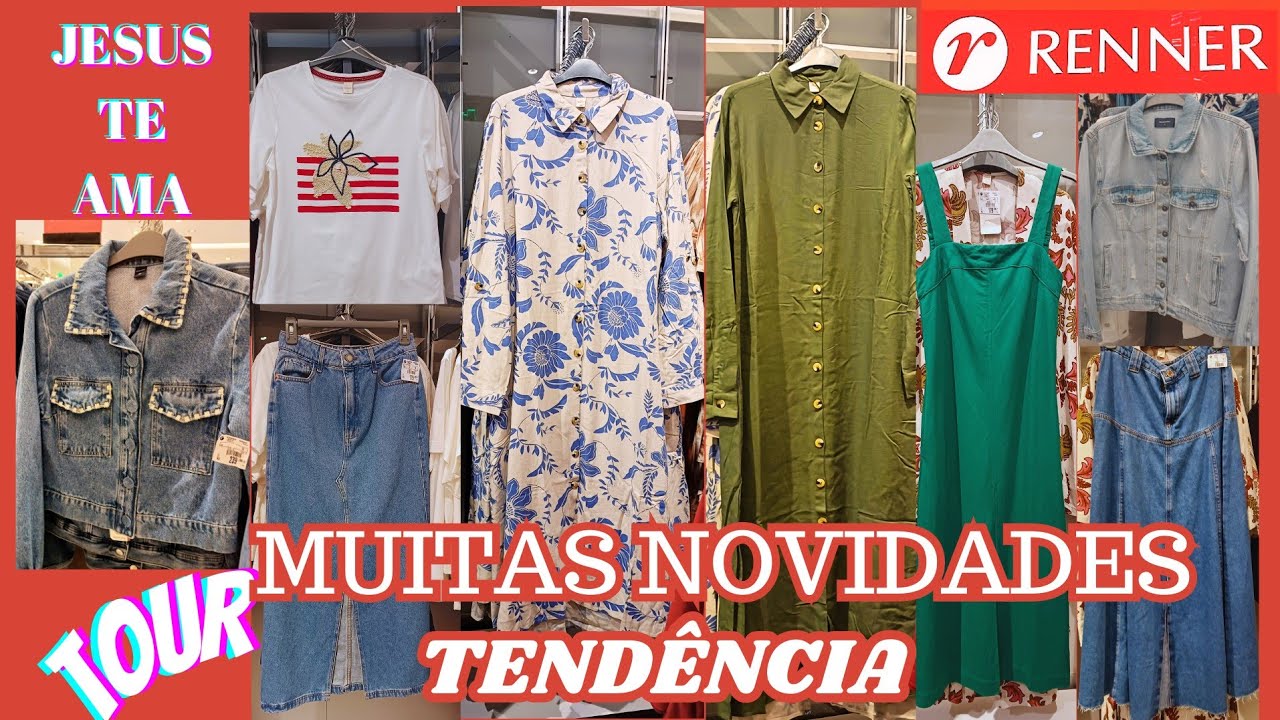 TOUR NA RENNER COM CHEMISES, JEANS E MUITO MAIS... - YouTube