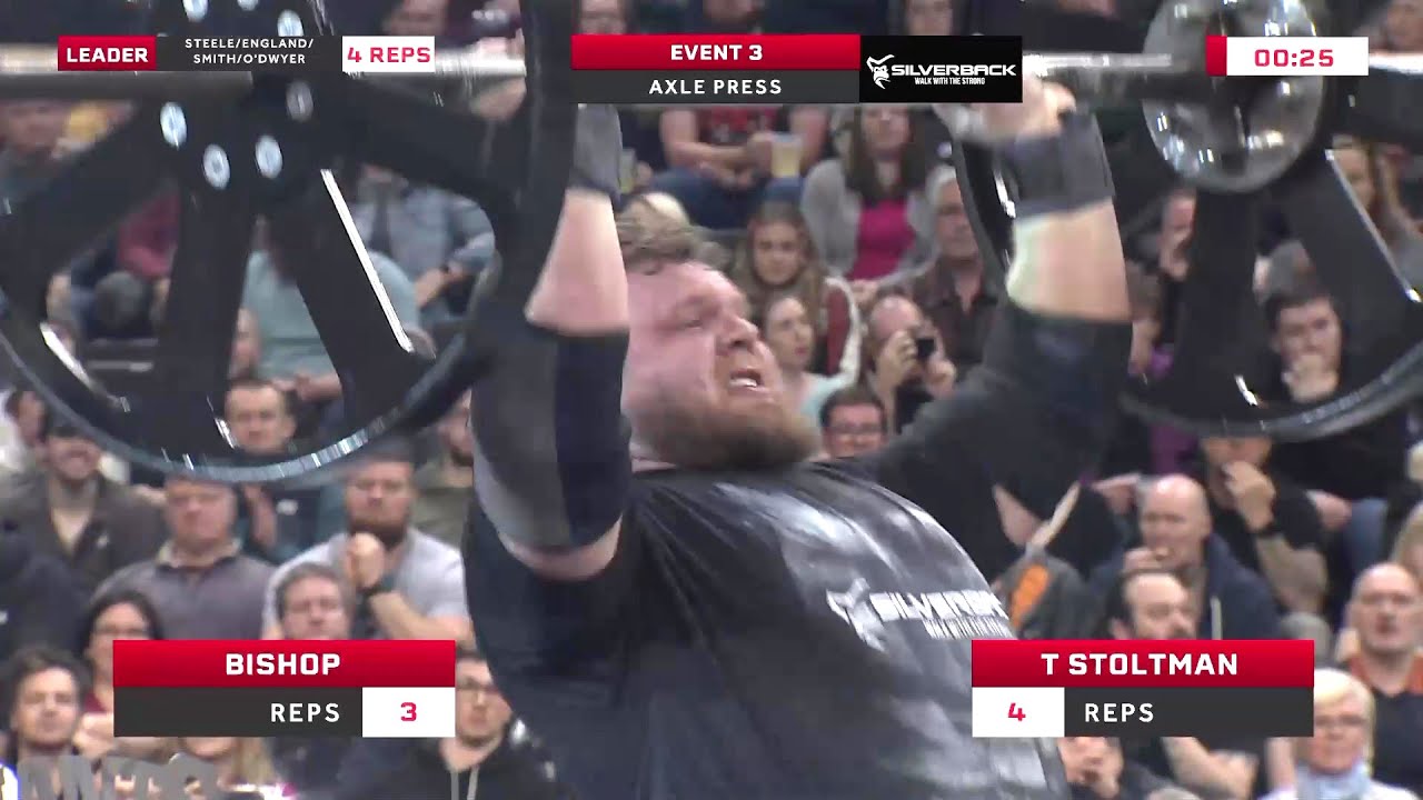 155kg/340lbs Axle Press for REPS! - YouTube