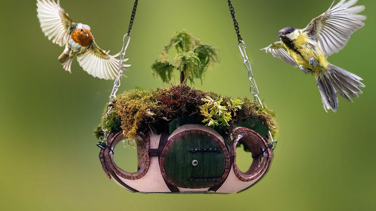 I Made The Cutest Hobbit House Bird Feeder...Will The Birds Like It ...