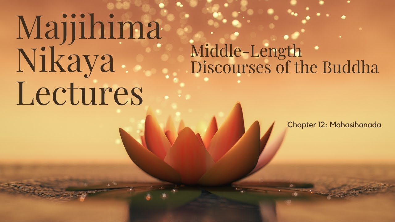The Majjhima Nikaya Lectures | Chapter 12 Mahasihanada - YouTube