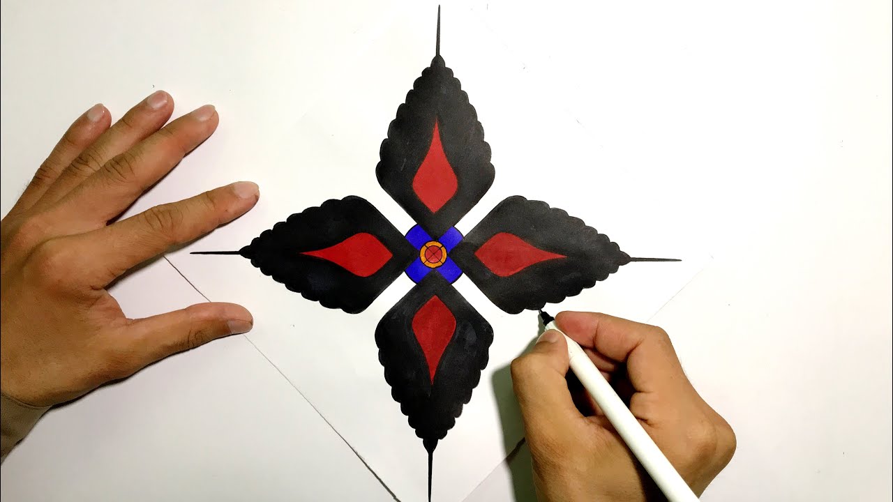 How to draw? || A nice shape in Islamic art🎨 - YouTube