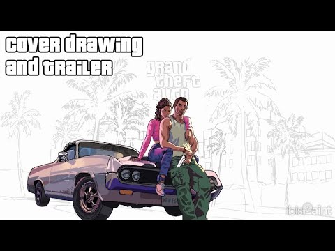 gta 6 cover drawing and trailer - YouTube