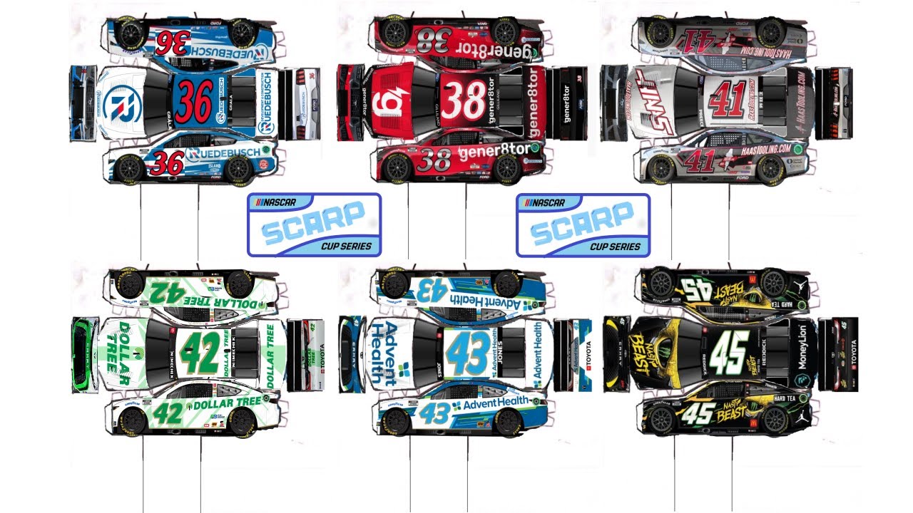 NASCAR papercraft 2024 part 5 - YouTube