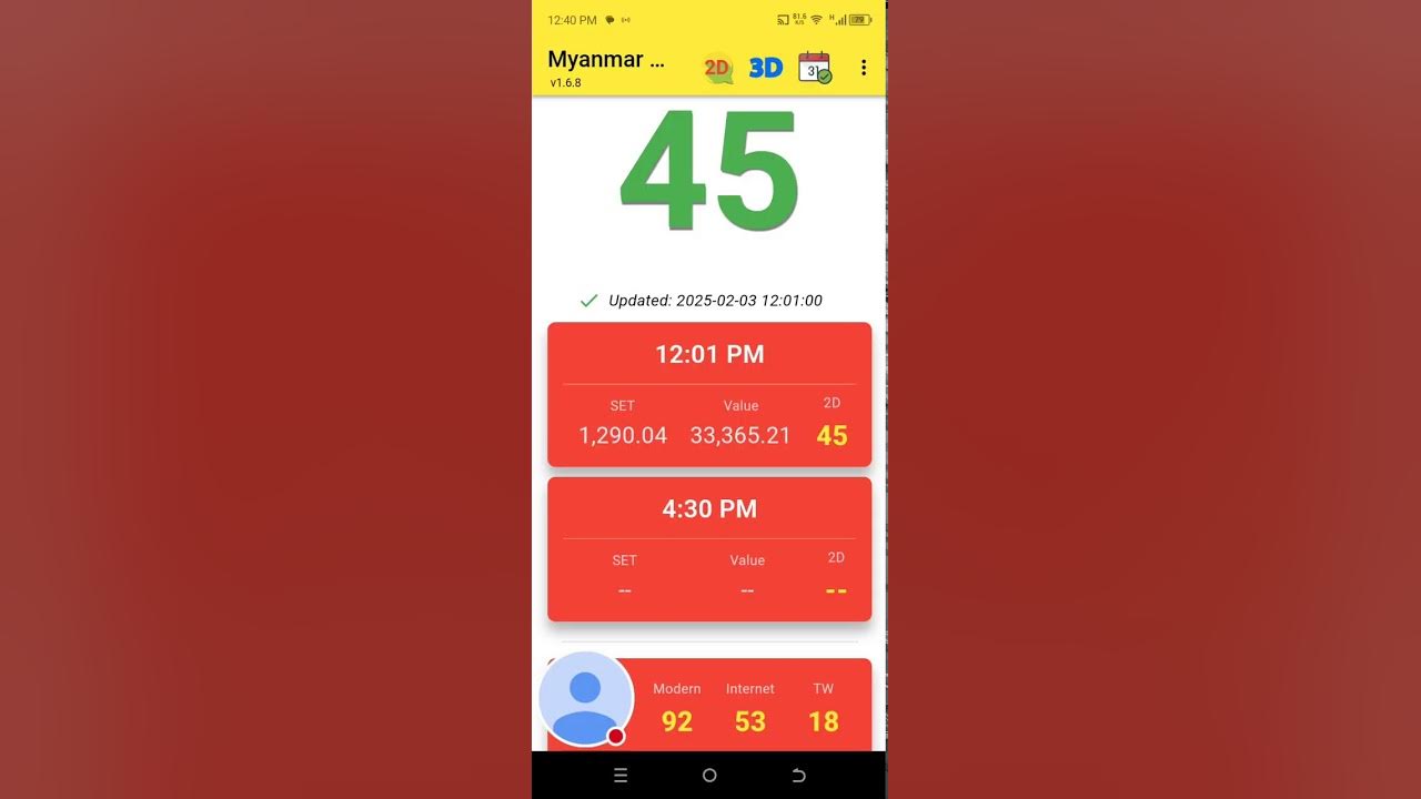 3.2.2025 (12:01 AM) 2D live - YouTube