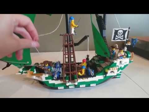 Lego Pirate Ship MOC - Berumda Sloop - YouTube