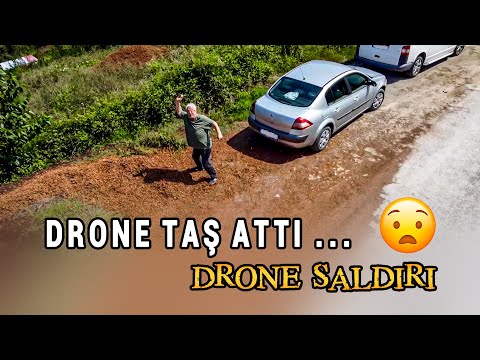 Drone Saldırı Anları , Drone Taş Atan Masum ... #drone #eğlence #masum köylü