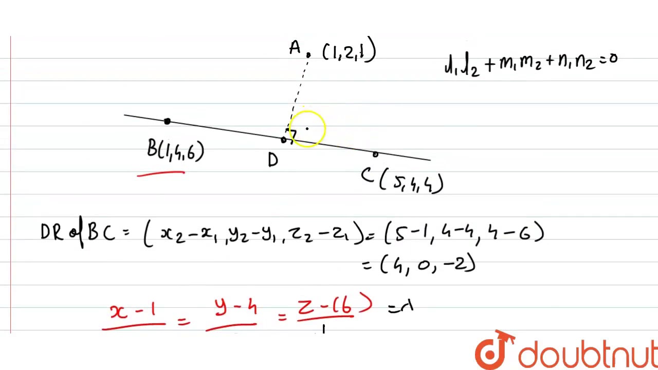 Find The Coordinates Of Foot Of Perpendicular