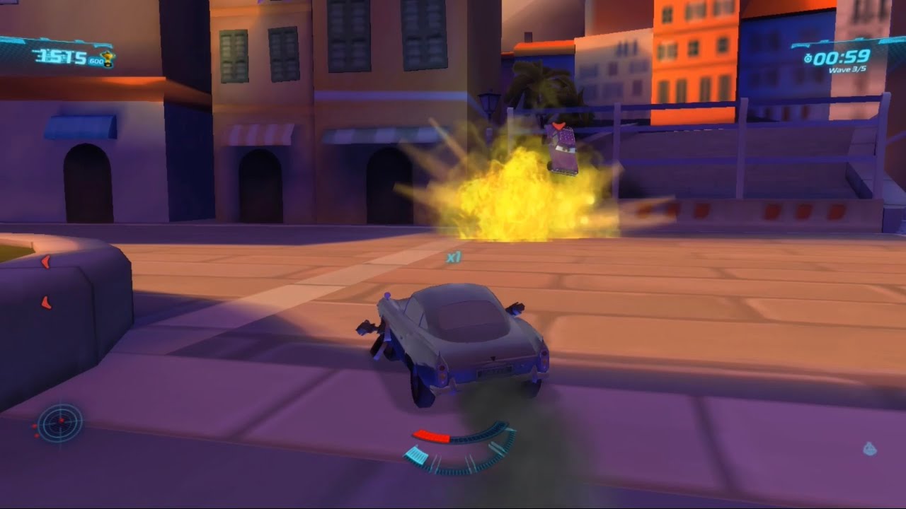 Cars 2 The video Game | Finn Mcmissile - all the Hunter modes on Hard ...