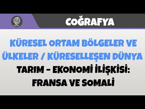 Tarım - Ekonomi İlişkisi: Fransa ve Somali