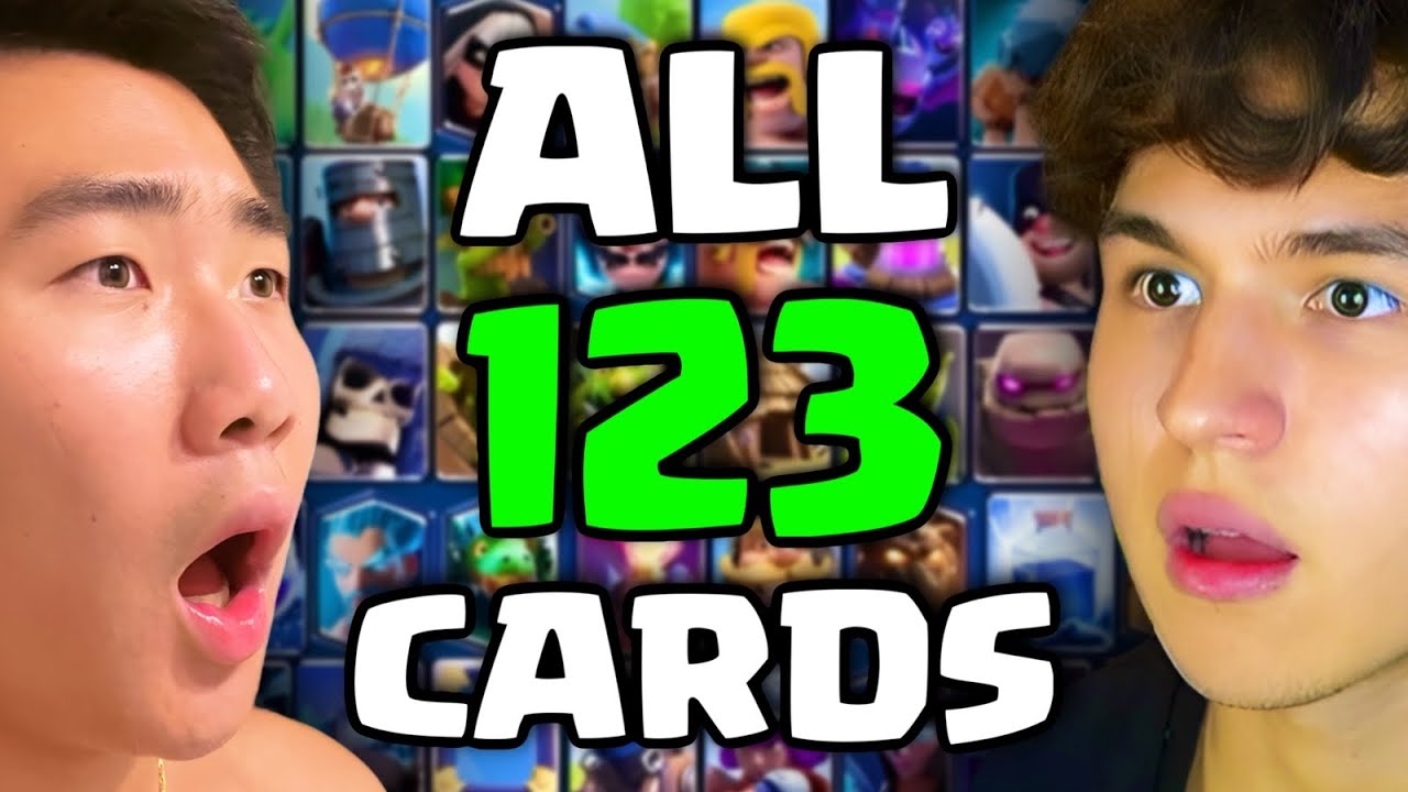 NAME ALL CLASH ROYALE CARDS FROM MEMORY (ft. saxon again) - YouTube