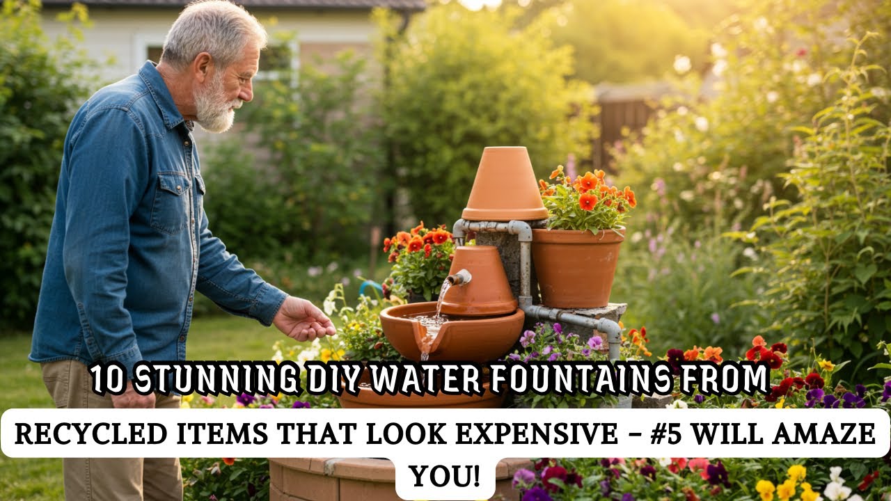 10 Stunning DIY Water Fountains from Recycled Items That Look Expensive ...