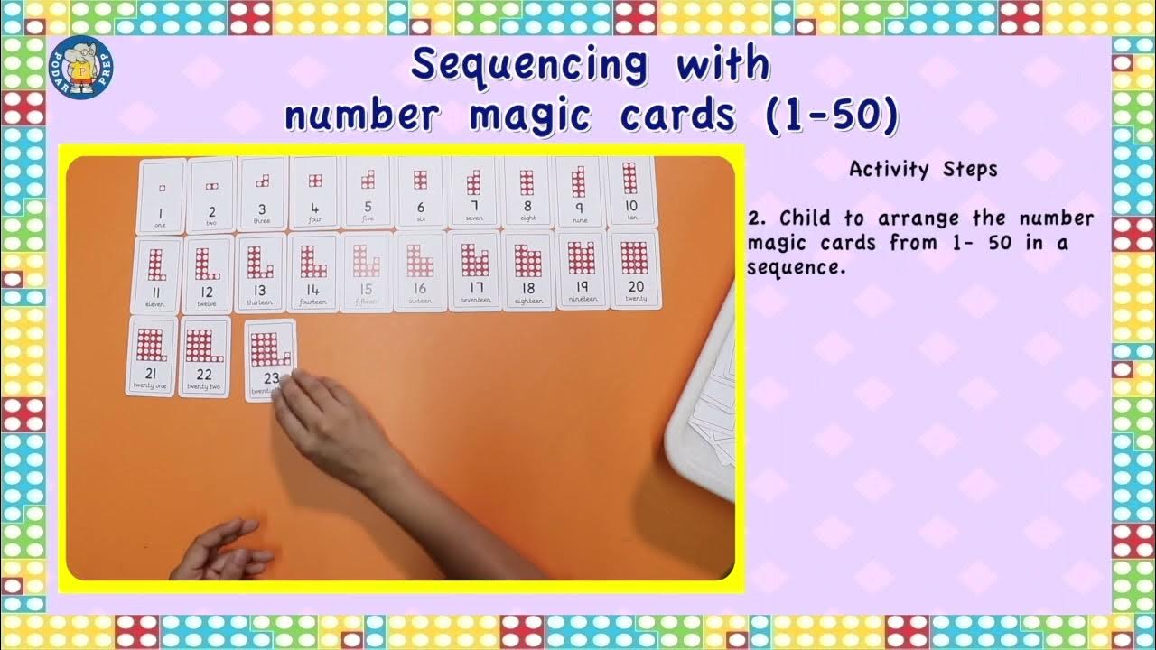 022 Sequencing with number magic cards 1 50 1 - YouTube