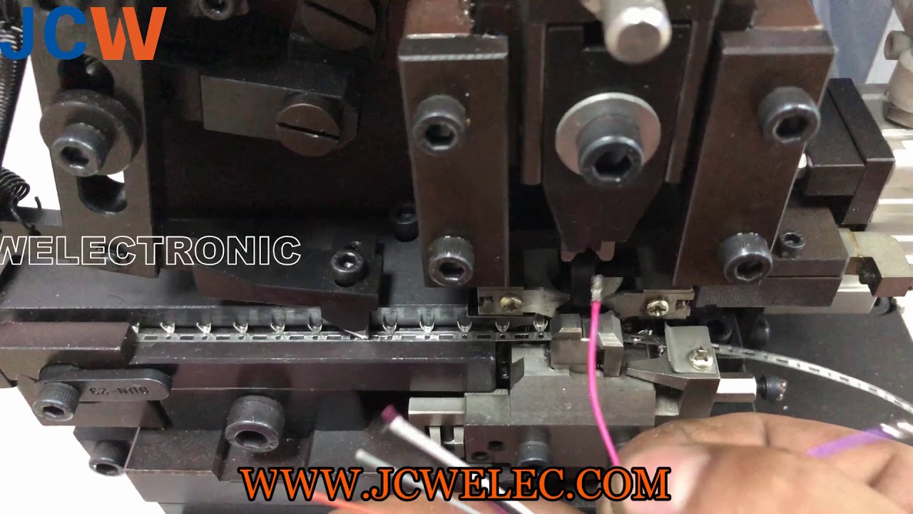 JCW wire stripping and crimping machine,it strip wire and crimp ...