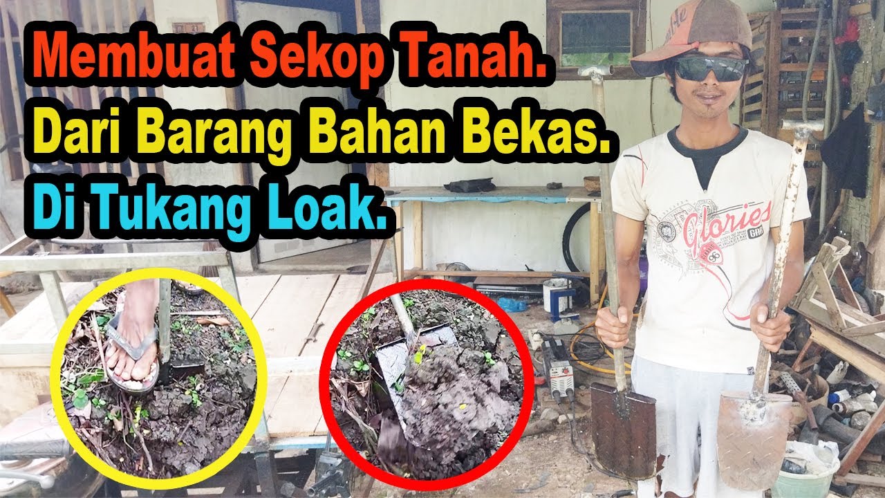 HANDMADE Tutorial Cara Membuat Sekop/Lempak Tanah Sendiri Dirumah ...