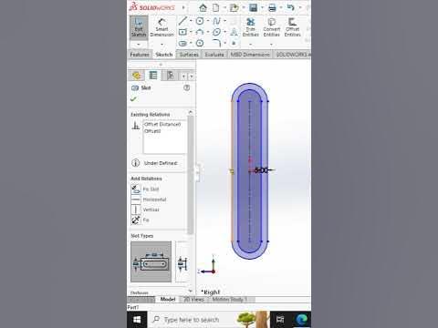 How to use offset Entities in Solidworks Sketching #btech #btech #solidworks #engineering # ...
