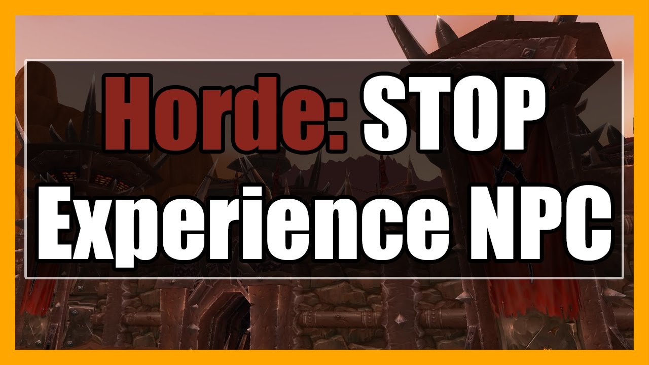 Stop Experience Horde | Slahtz Location - YouTube