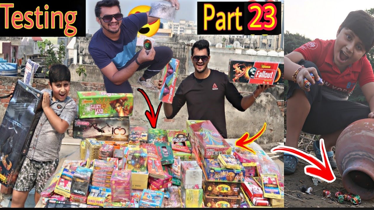 Different types of Crackers Testing in Ground 😍 | Cheapest Crackers ...