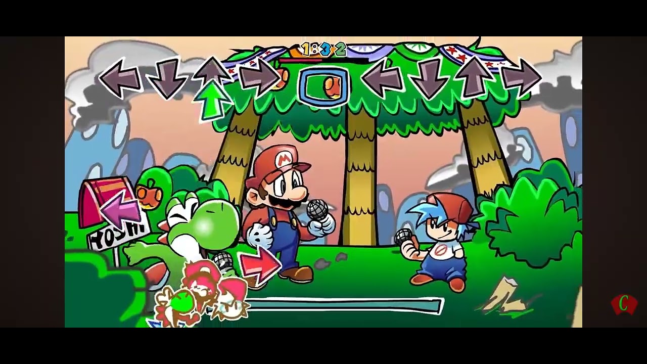 Mario Yoshi en FNF - YouTube