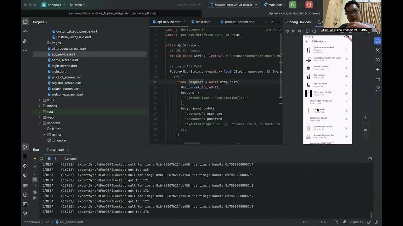 Final Project Flutter Sanbercode Batch 63 : wowbeuty - YouTube