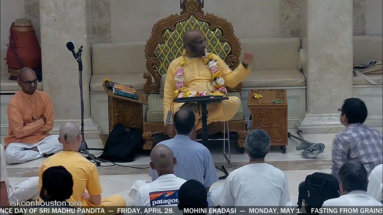 Sunday Feast Class by HG Chaitanya Charan prabhu - YouTube