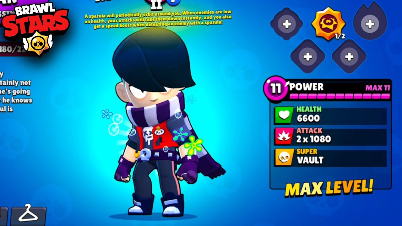 EDGAR MAX LEVEL ON BRAWL STARS! - YouTube