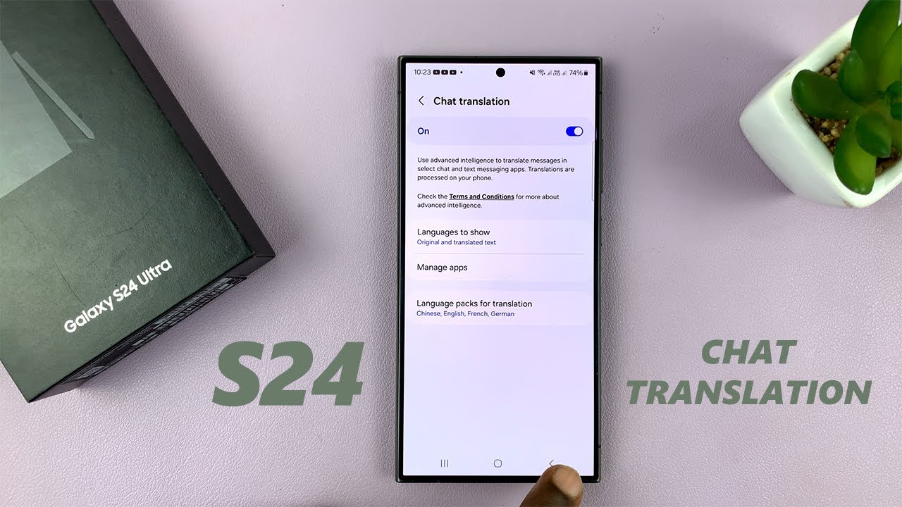 Samsung Galaxy S24 / S24+ / S24 Ultra: How To Turn Chat Translation ON ...