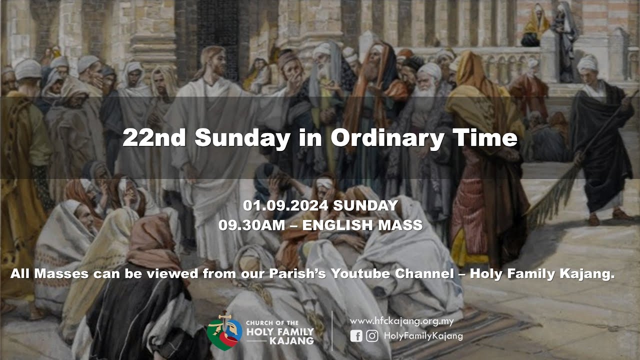 22nd Sunday in Ordinary Time - YouTube