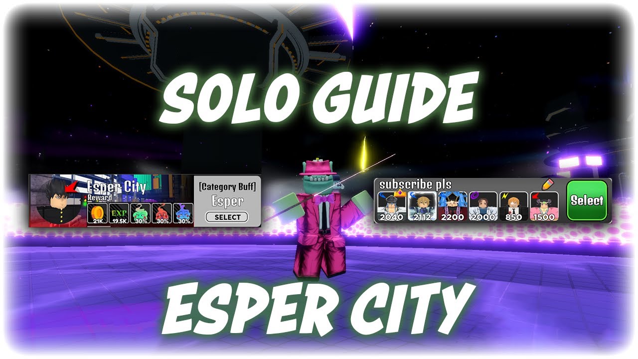 New Esper City Raid INSANE Solo Guide | Anime World Tower Defense - YouTube