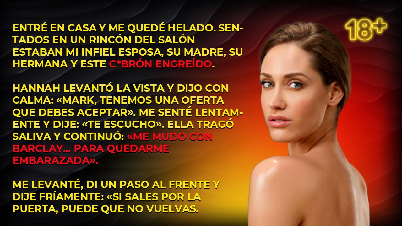 Entré en casa y me quedé helado. Sentados en un rincón del salón ...