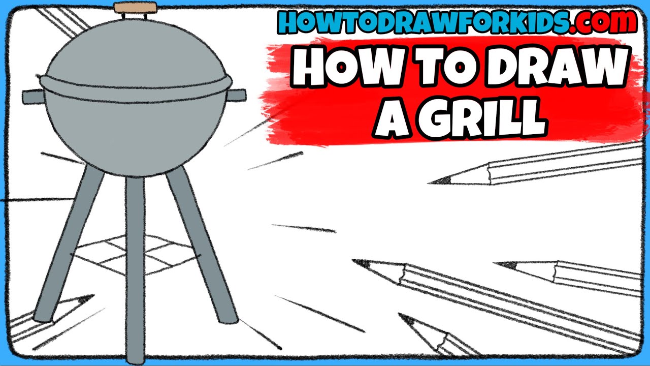 How to Draw a Grill - YouTube