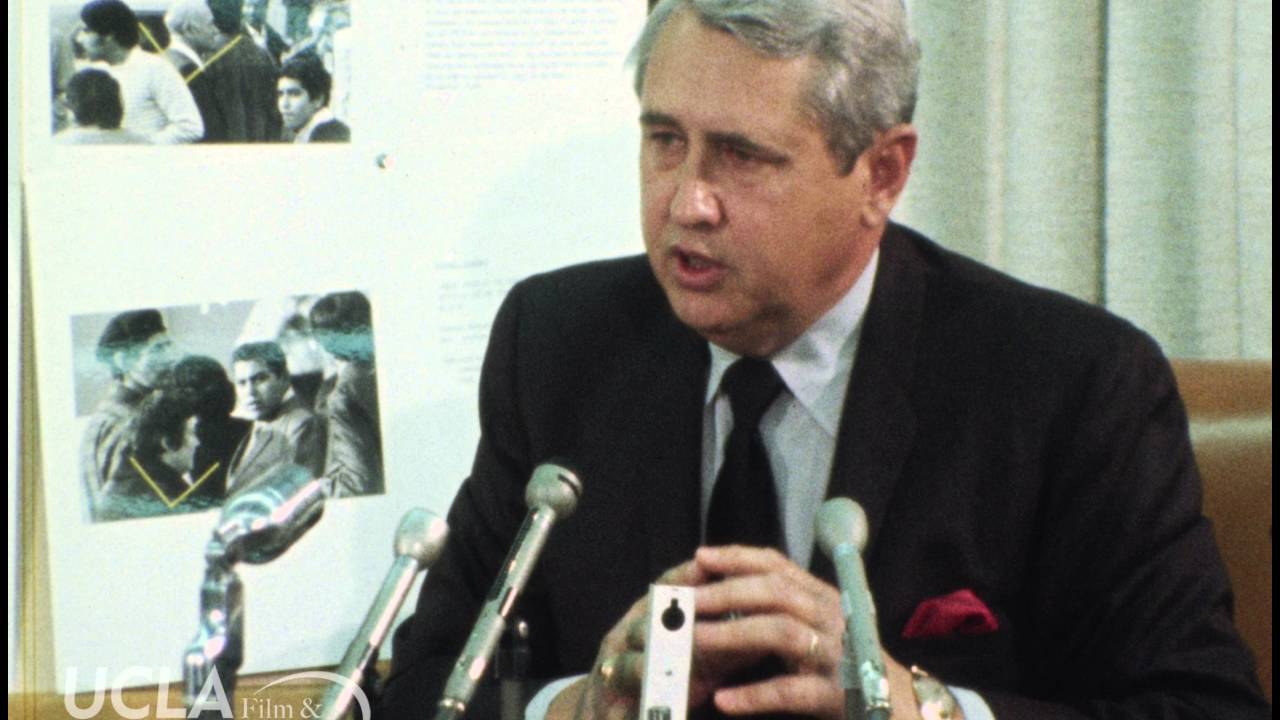 KTLA News: "Edward M. Davis, Chief of Police, gives press conference on ...