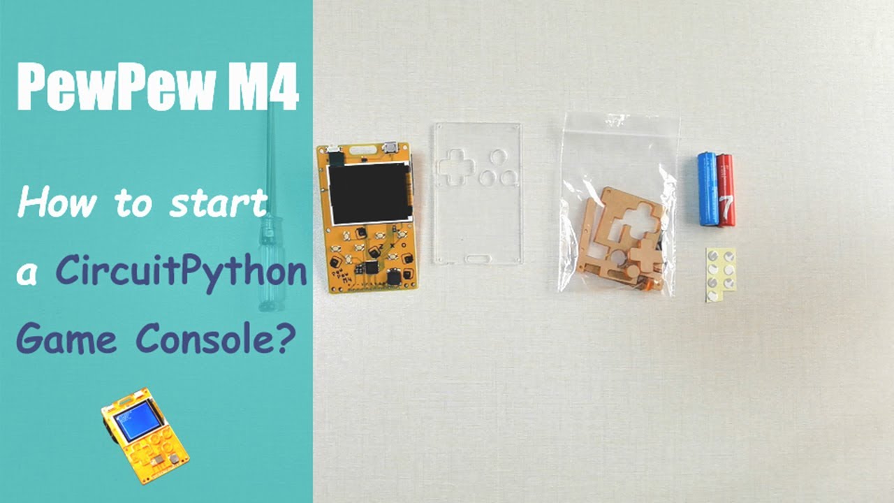 Pewpew M4 How To Start A Circuitpython Game Console Youtube 9674