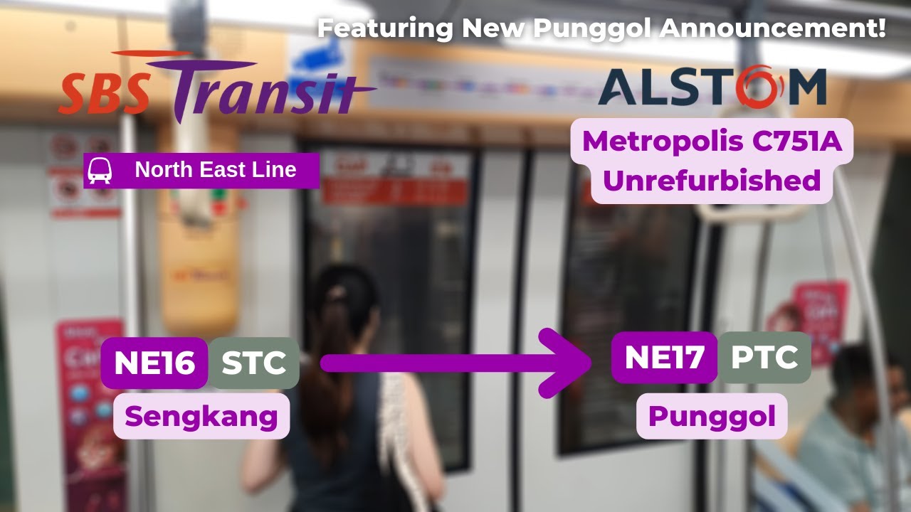 New Announcements! | SBS Transit (NEL) | Alstom Metropolis C751A ...