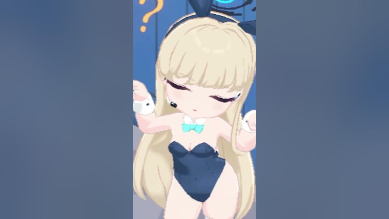 Blue Archive Toki Bunny Girl Ver Cafe Chibi Animations Those Jiggles ️ Youtube