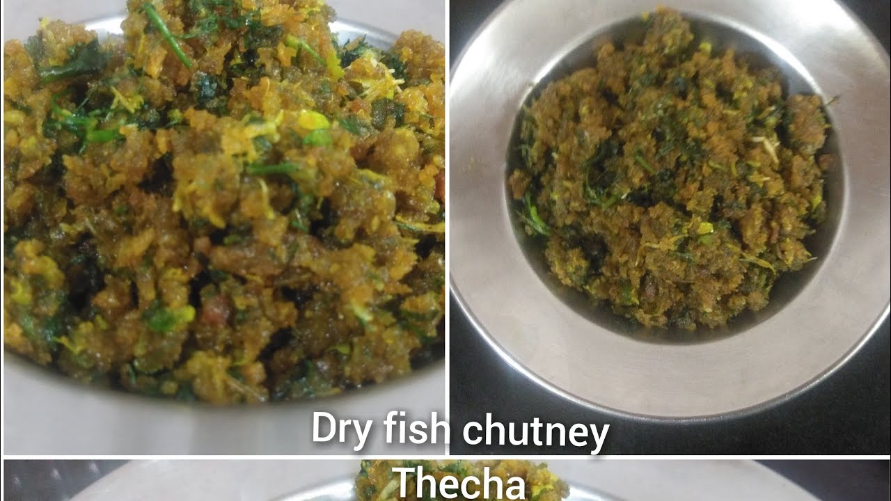 Thecha Maharashtrian recipe dry fish theha (chutney) || dry bomil ...