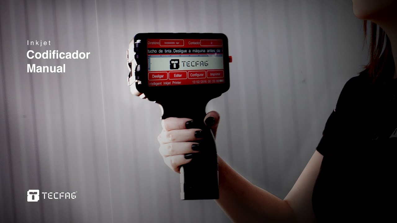 Codificador Inkjet Manual Portátil - YouTube