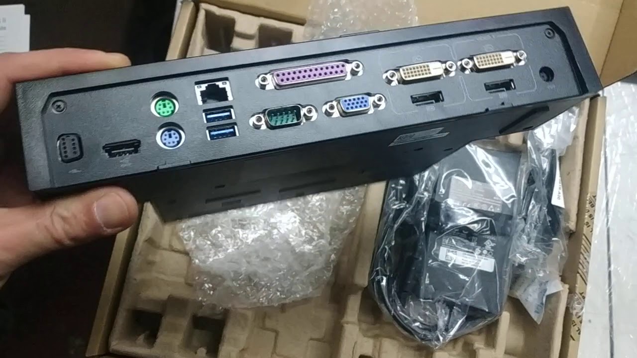 Краткий обзор Док-станции Dell 30F5J A02 и Dell F310C A03 - YouTube