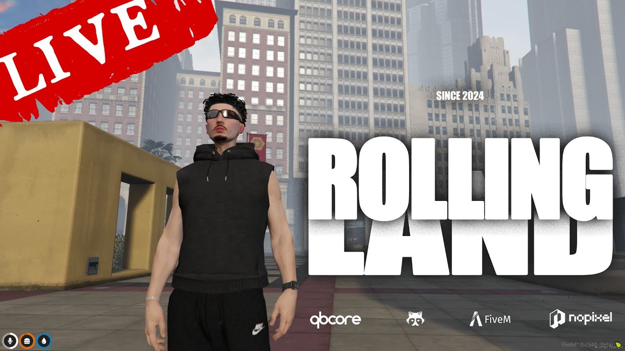 🔴[LIVE] FIVEM ROLLING LAND EP.9 : วันนี้ทำอะไรดี - YouTube