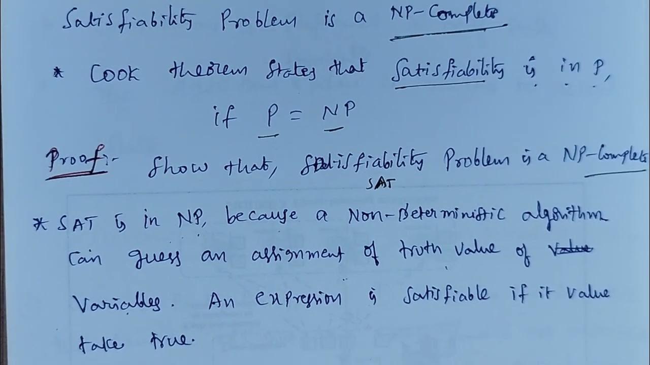 CooK's Theorem | Design and analysis of algorithm #Cook'stheorem #cook's #conceptclearbydrmvk ...