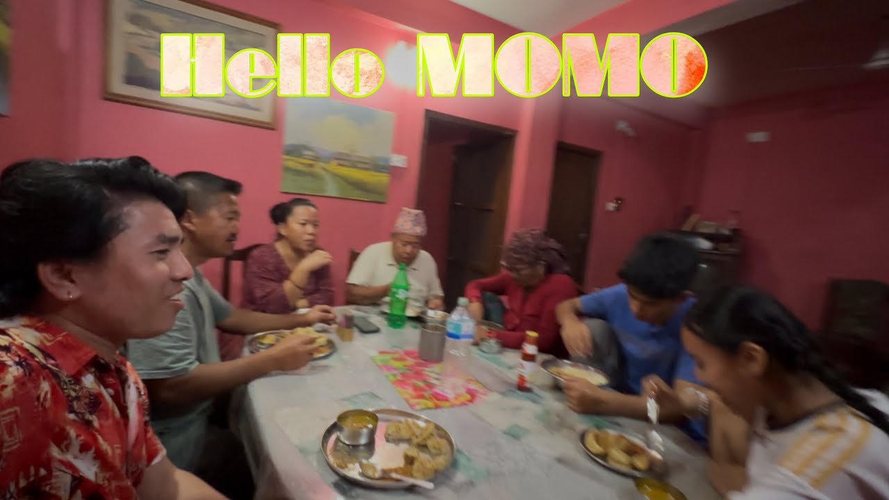 MOMO with family l Nepal l #jivangurung007 - YouTube