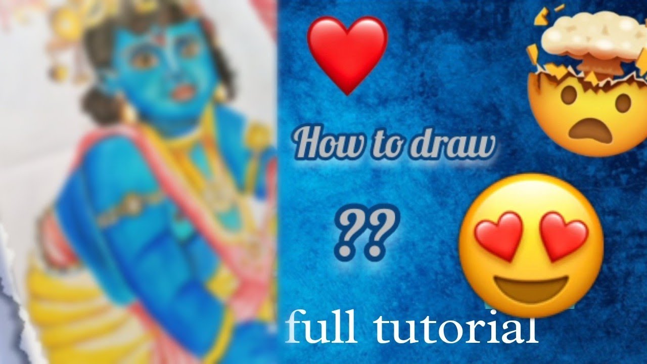 Tutorial Baal Gopal Ji Drawing Beginners Easy Drawing Step By Step Tutorial Part 4 Youtube