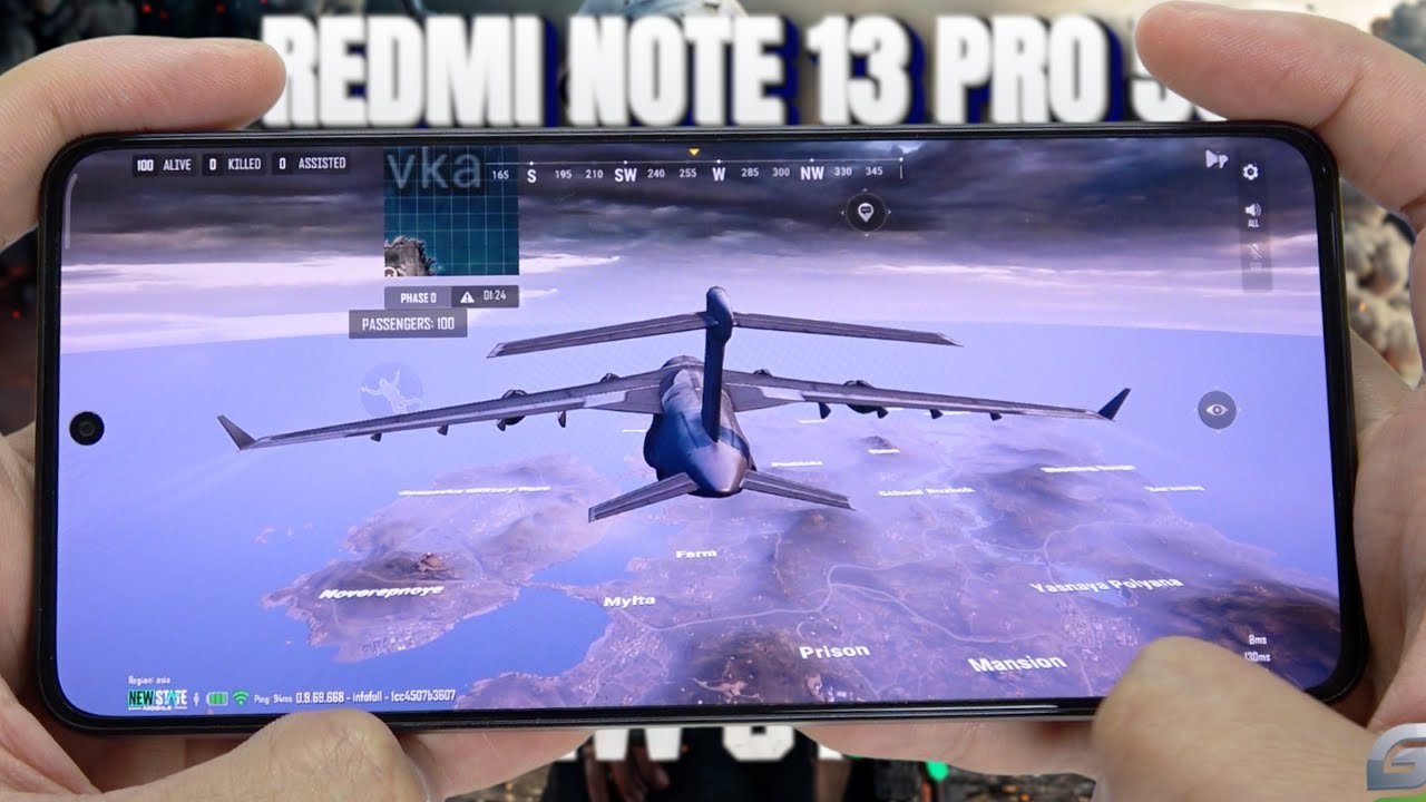 Redmi Note 13 Pro 5G test game PUBG New State Max Setting | 90 FPS ...