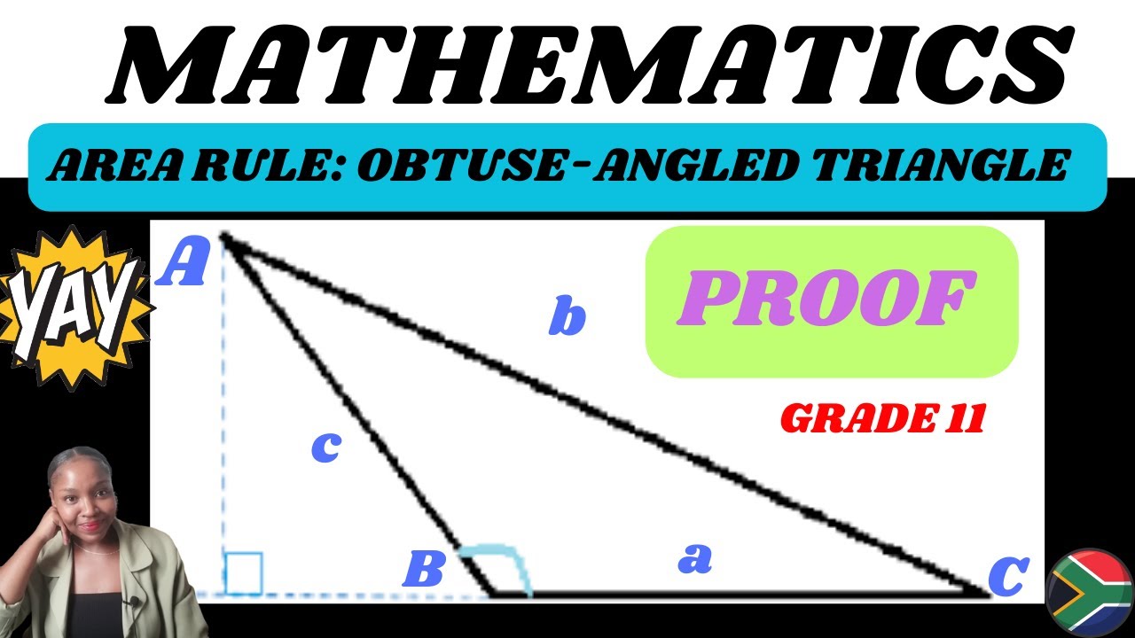 Area Rule Proof Obtuse angled Triangle YouTube