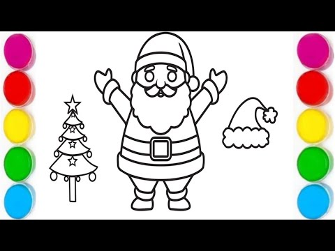 how to draw Merry Christmas 🎄⛄ 🎄 for kids, Drawing & Coloring for kids ...