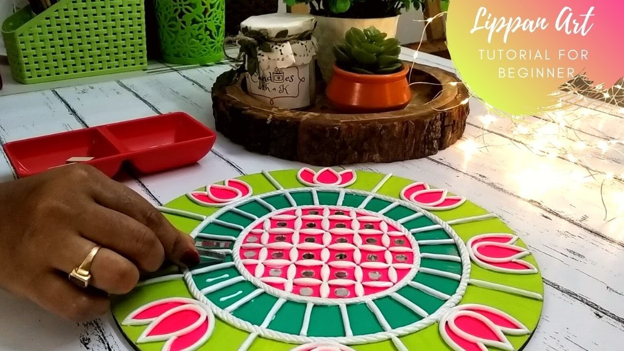 Mud Mirror Work Lippan Art Lippan Kaam Lippan Art Tutorial For Beginners DIY Cay Mural Mud Mirror Work Lippan Art Lippan Kaam Lippan Art Tutorial For Beginners DIY Cay Mural