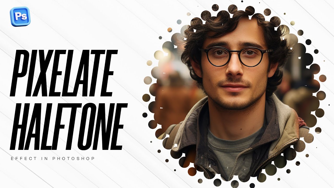 Pixelate Halftone Effect in Photoshop / Easy & Simple Beginners ...