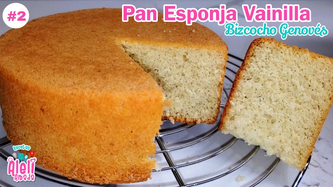 Pan esponja sabor vainilla | sponge cake | Bizcocho Genovés - YouTube